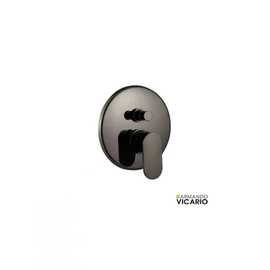 Μίκτης εντοιχισμού 2 εξόδων Armando Vicario Slim 500050D–405 Black Chrome