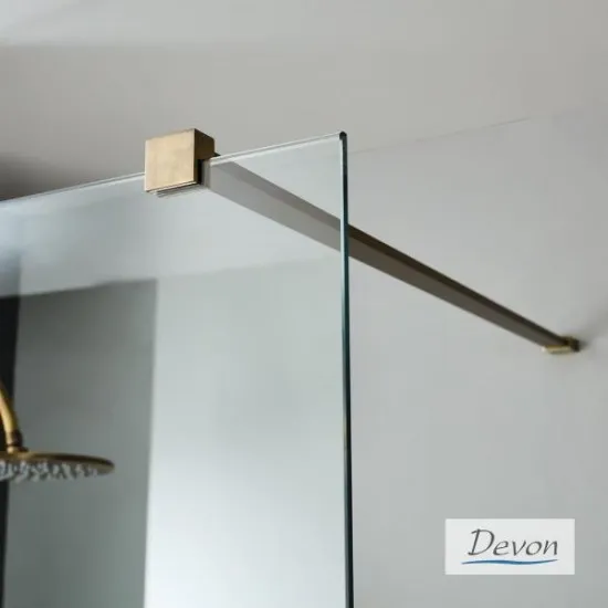 Διαχωριστικό Ντους Devon Iwis Walk In IW80C-221 80cm Χ 200cm Bronze Brushed