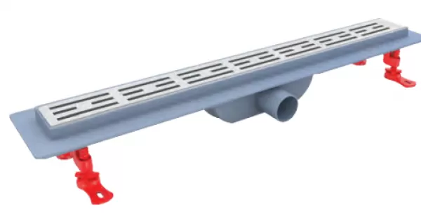 Κανάλι Ντουζιέρας Σιφών Duscheline Optimal Style Inox 60cm Με Πλαστικό ...